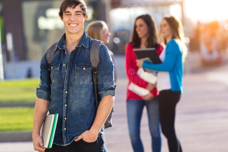 Young Student Boy Looking at the Camera Stock Photo - Image of pretty ...