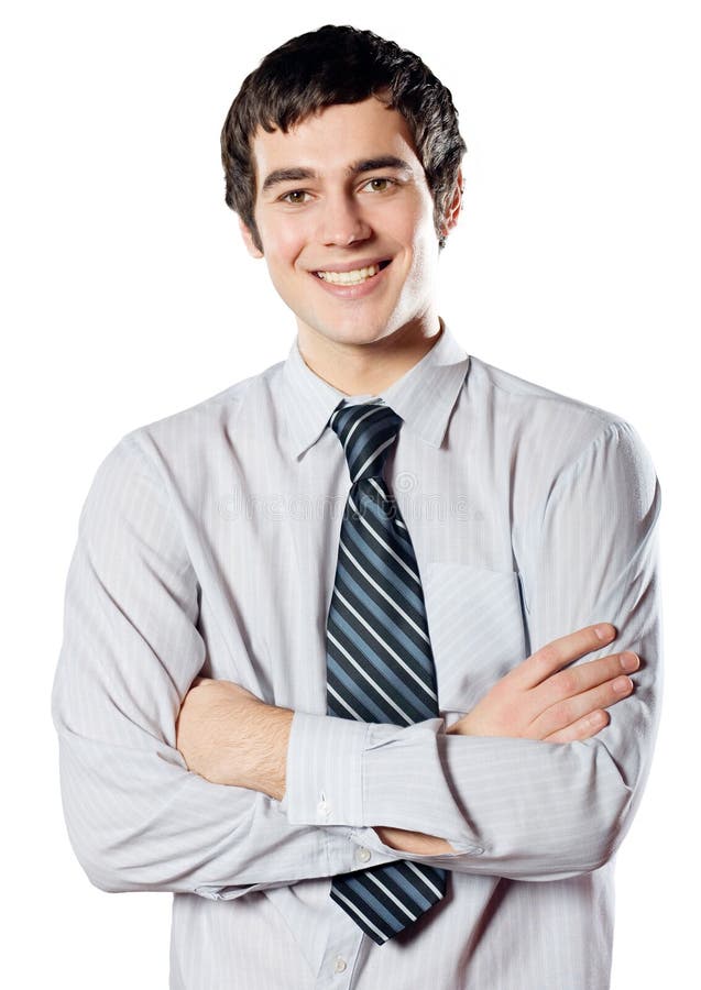 Young Student or Business Man Stock Image - Image of isolated, handsome ...