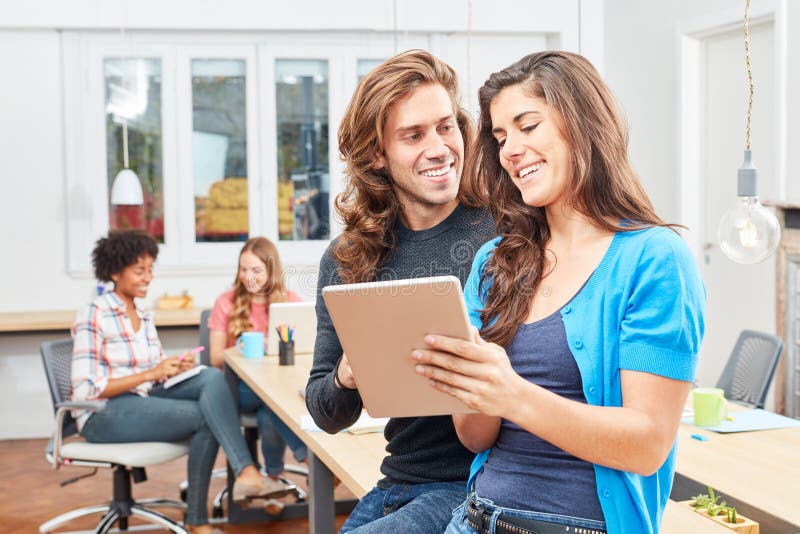 Student with Tablet in Lecture Stock Photo - Image of communication ...
