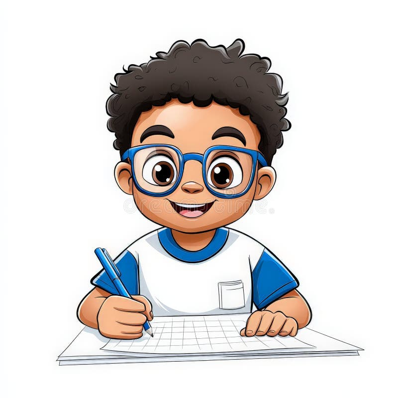 Cartoon Student Writing Stock Illustrations – 13,567 Cartoon Student ...