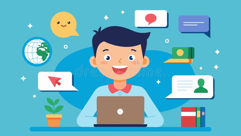 A Young Student Excitedly Shows Off Their Progress in the Language they ...