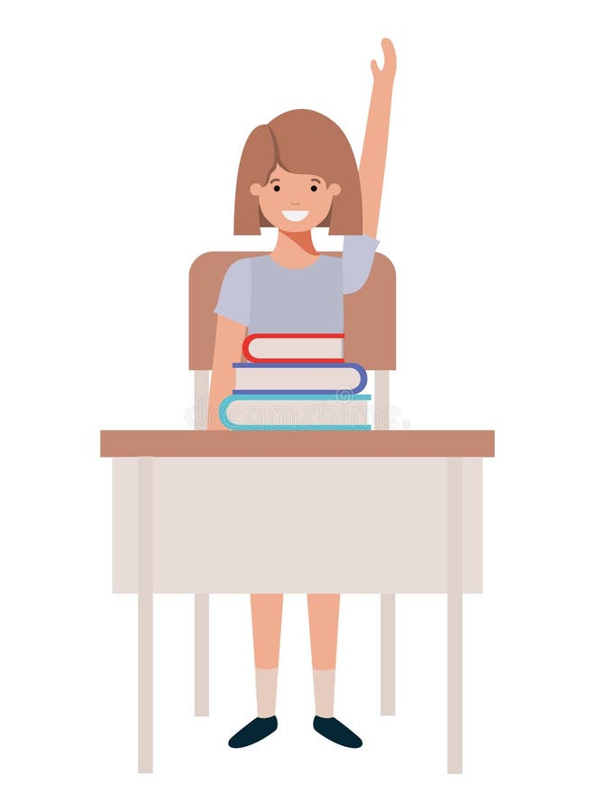Girl Standing Classroom Stock Illustrations – 2,559 Girl Standing ...