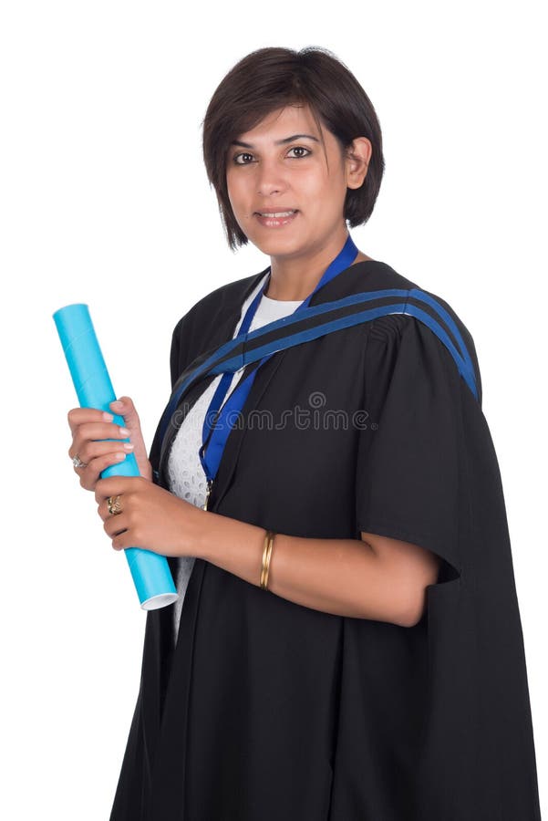 Young Student Graduate with Scroll Stock Photo - Image of grad, study ...