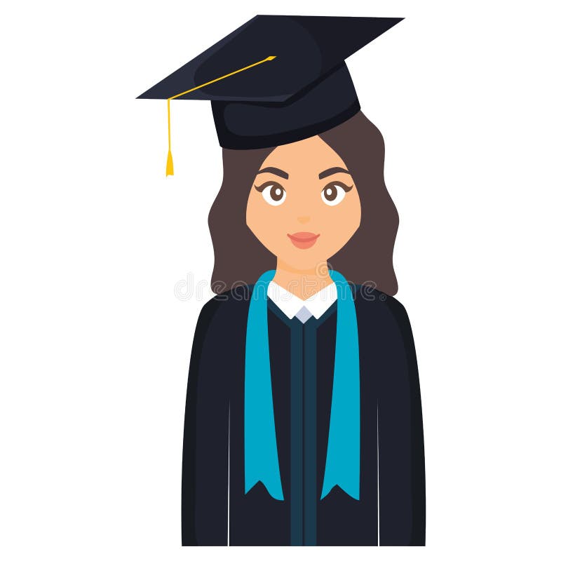 Graduated Girl Stock Illustrations – 1,564 Graduated Girl Stock ...