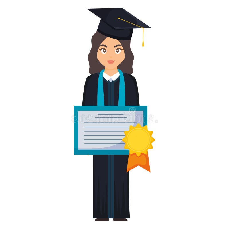 Graduated Girl Stock Illustrations – 1,442 Graduated Girl Stock ...
