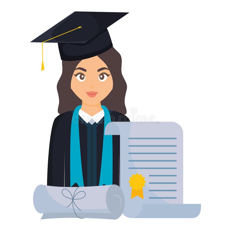 Graduated Girl Stock Illustrations – 1,564 Graduated Girl Stock ...