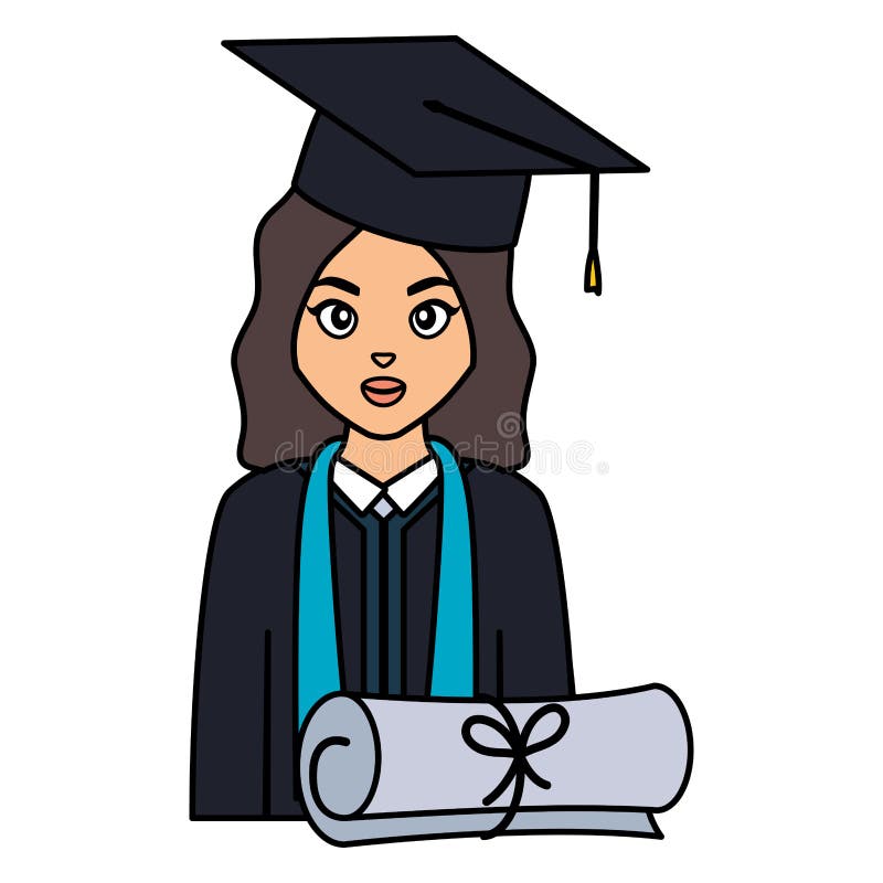 Graduated Girl Stock Illustrations – 1,564 Graduated Girl Stock ...