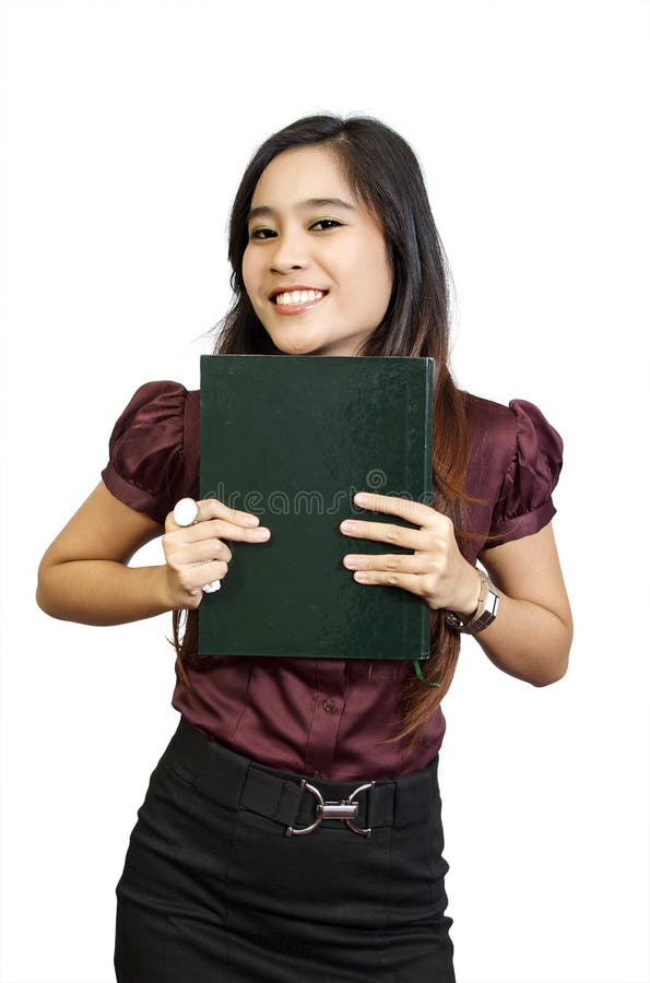 Young Student Holding Book stock photo. Image of casual - 11800826