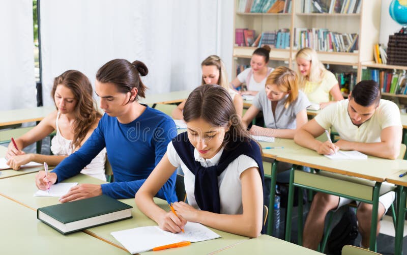Young Student Listening Attentively Stock Photo - Image of education ...