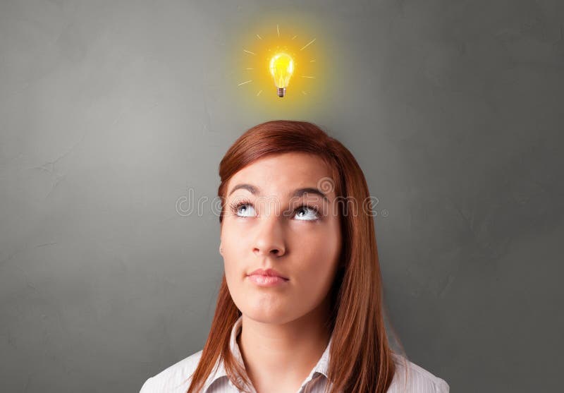 Young Student Looking for New Idea Stock Image - Image of challenge ...