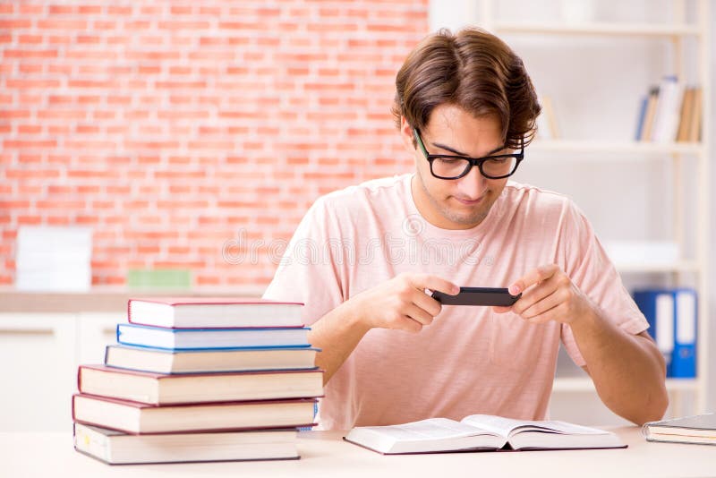 The Young Student Preparing for College Exams Stock Image - Image of ... The Young Student Preparing for College Exams Stock Image - Image of ...