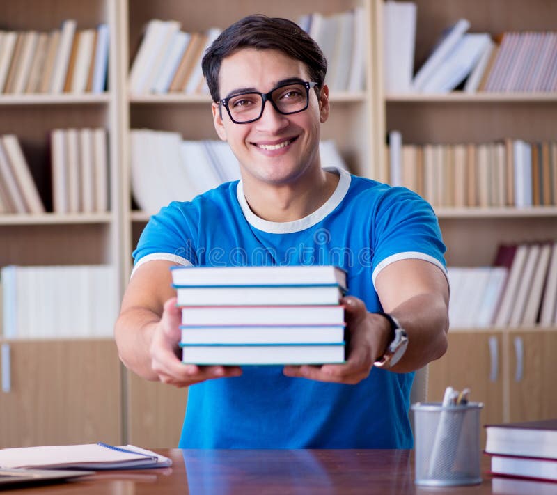 Young Student Preparing for School Exams Stock Image - Image of exams ...
