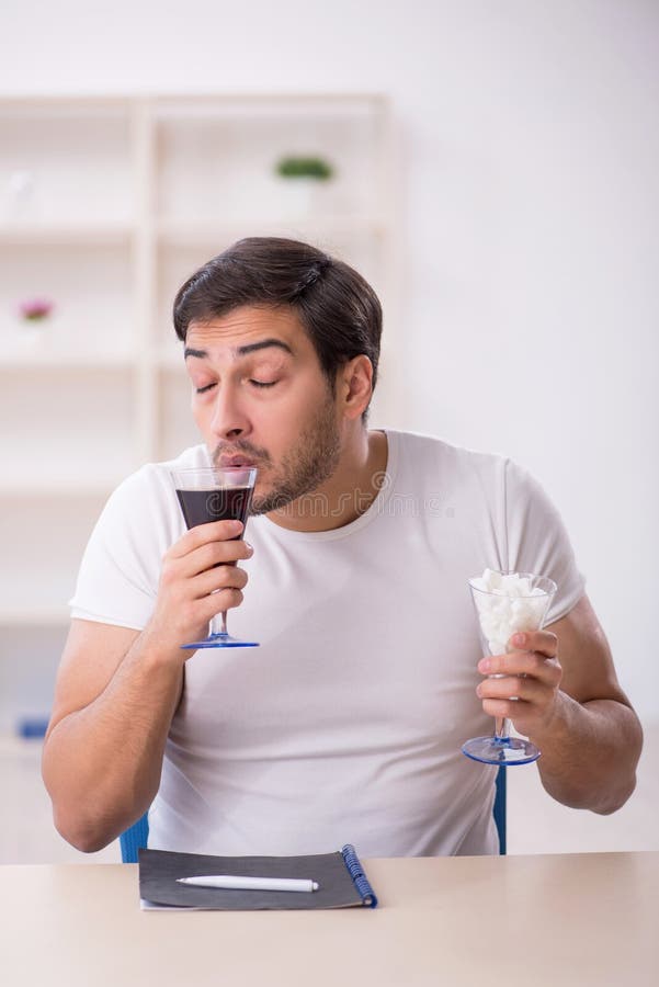 Young Male Student Testing Soft Drink Stock Photo - Image of biochemist ...