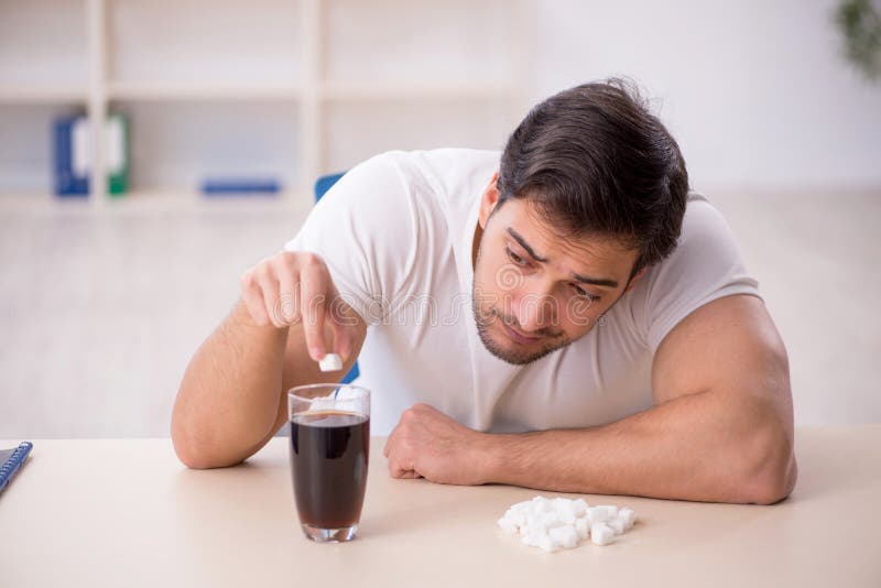 Young Male Student Testing Soft Drink Stock Photo - Image of drinking ...