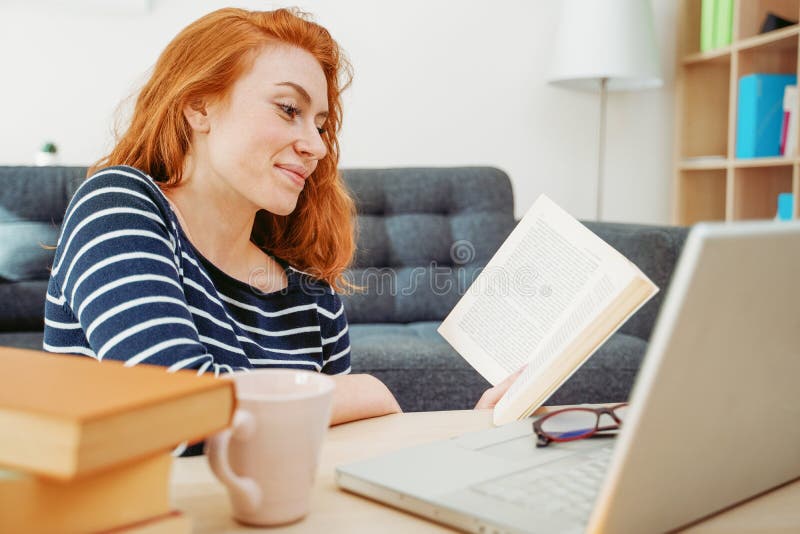 Young Student Watching School Lesson in Streaming Stock Photo - Image ...