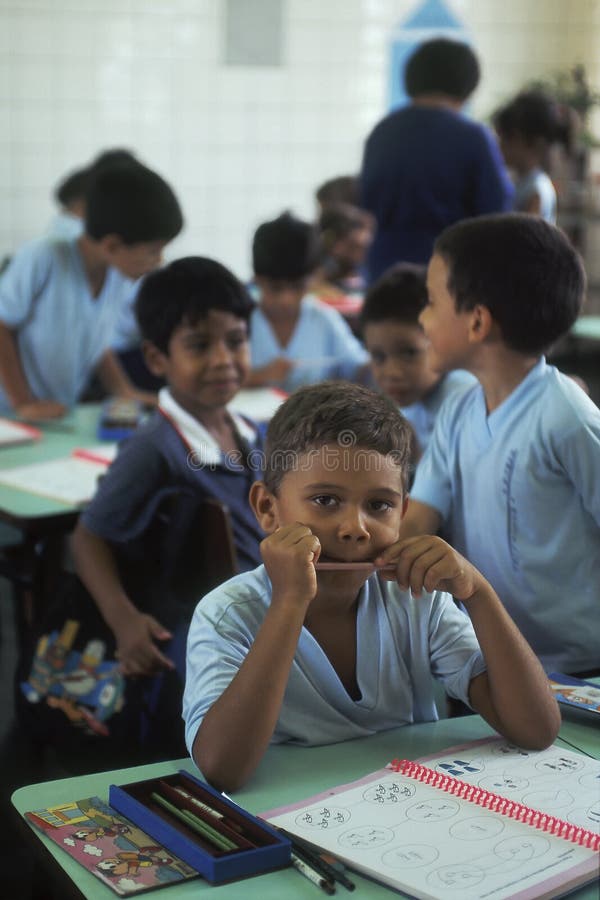 Children At School In Brazilian Favela. Editorial Stock Photo - Image ...