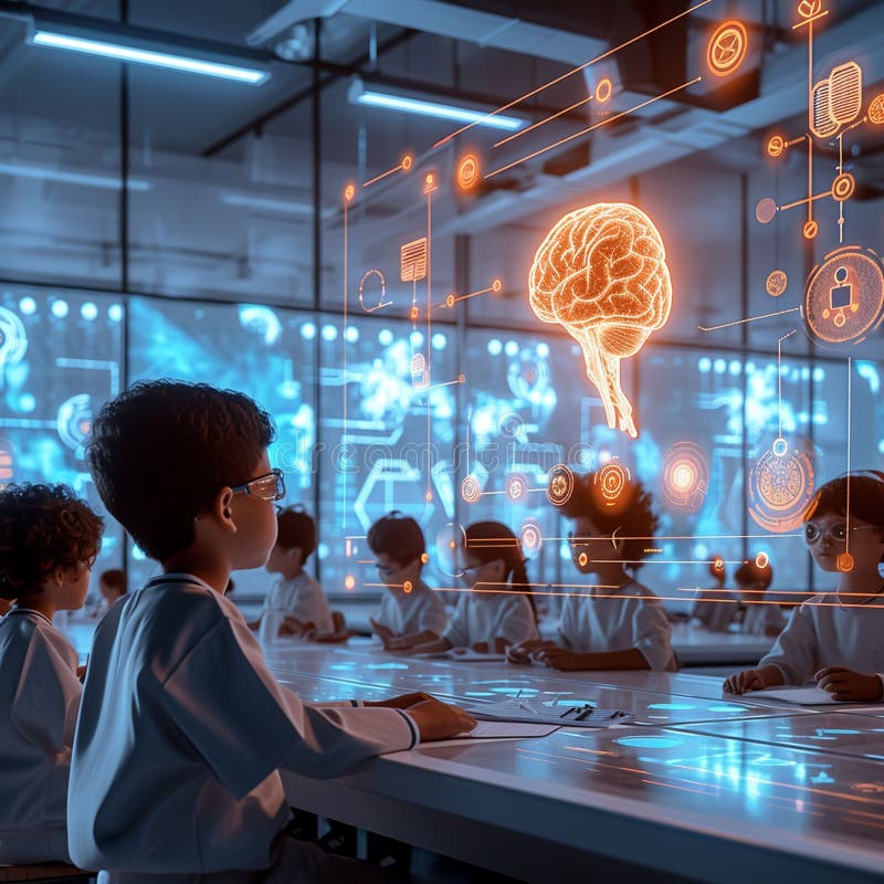 Young Students Engaged in Innovative Learning about Technology and AI ...