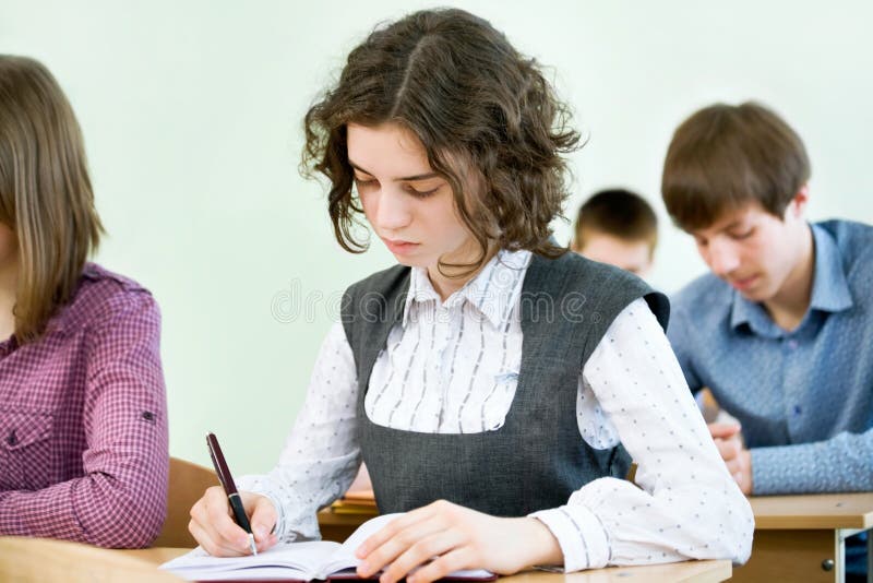 Young students stock photo. Image of notebook, class - 39030084