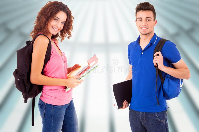Young Students stock photo. Image of highschool, isolated - 41700026