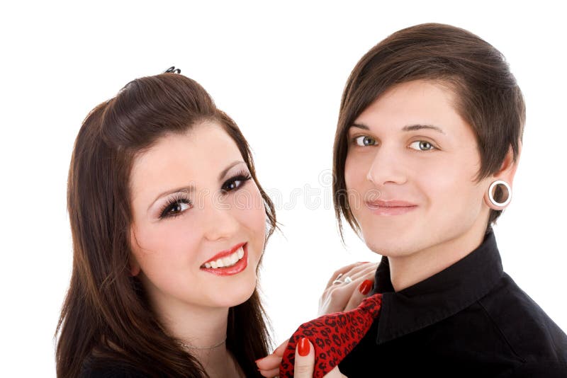 Young subcultural couple stock image. Image of couple - 6925673