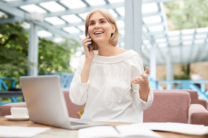 Phoning clients stock photo. Image of working, business - 120794514