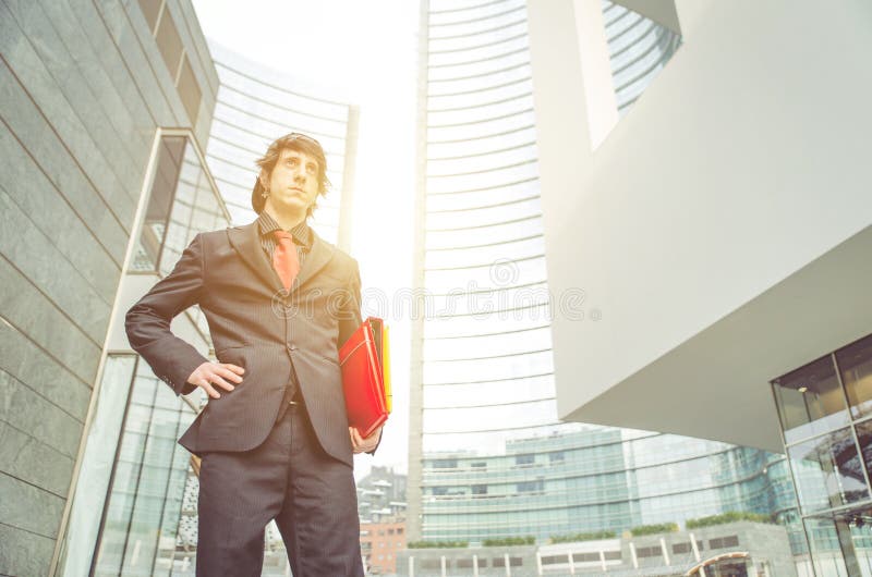 Business Man Running To Work Stock Image - Image of concept, fast: 47278167