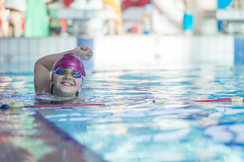 Young and Successful Swimmers Pose Stock Photo - Image of learn, bright ...