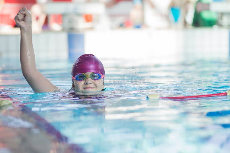 Young and Successful Swimmers Pose Stock Photo - Image of people, pool ...