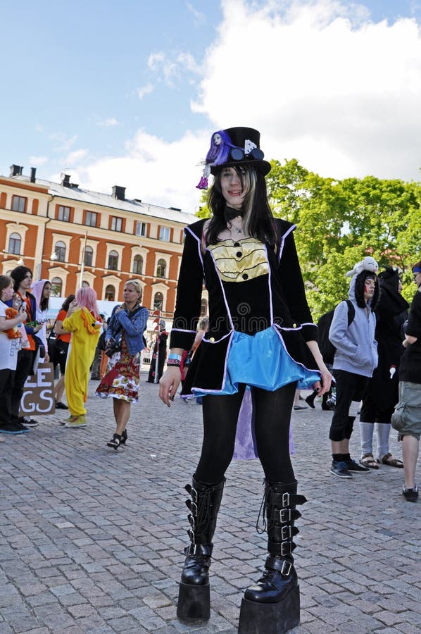 Female Cosplayers at Convention Editorial Stock Photo - Image of comic ...