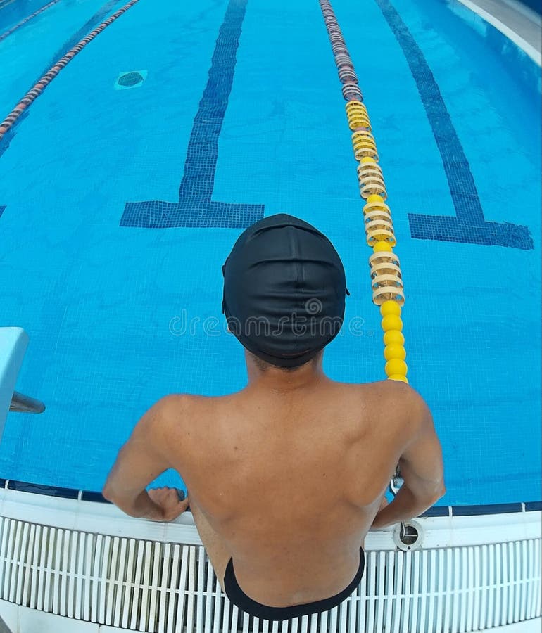 Young swimmer in pool stock photo. Image of people, fitness - 44939964