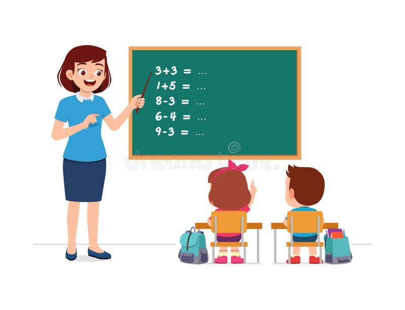 Teacher Little Boy Front Class Stock Illustrations – 52 Teacher Little ...