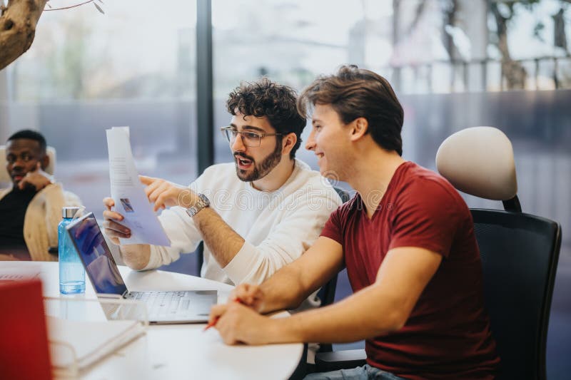 Young Team Brainstorming, Analyzing Stats, and Solving Problems for ...