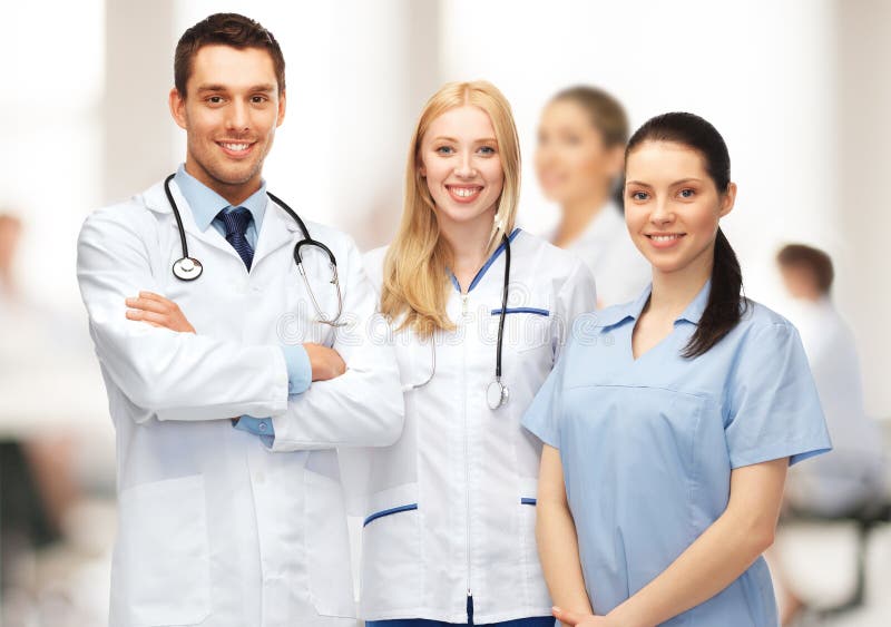 Young Team or Group of Doctors Stock Image - Image of confident, intern ...
