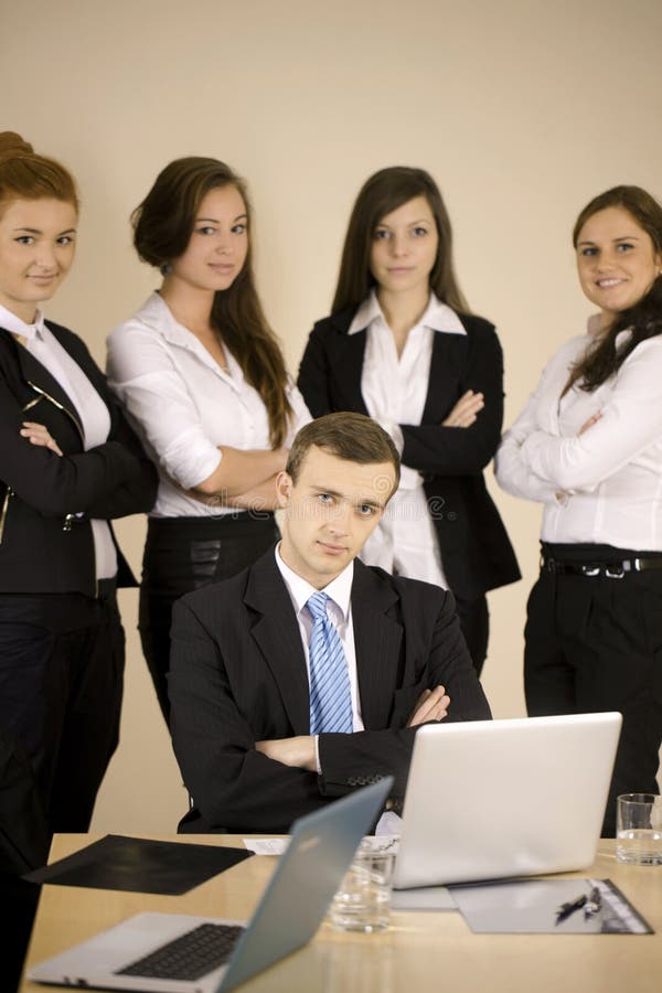 Young Team Looking at the Camera Stock Photo - Image of people, happy ...