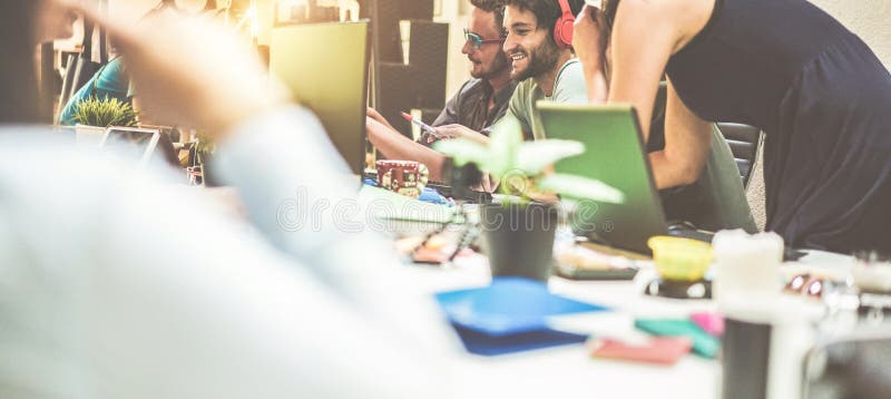 Happy People, Hands Together and High Five with Team at Cafe for ...