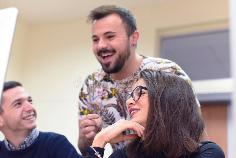 Young Boy. Technology Concept. Stock Image - Image of information ...