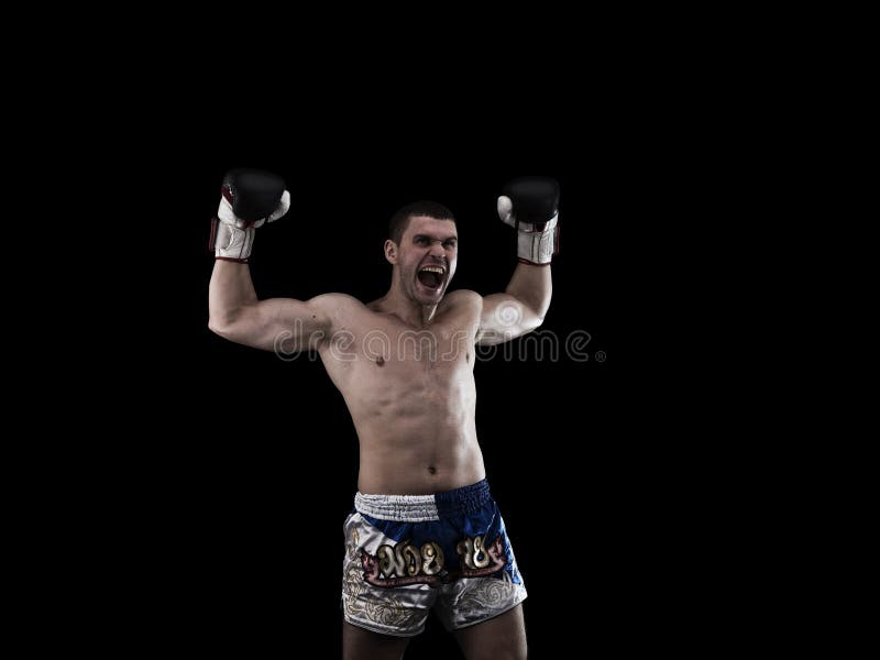 Mma fighter isolated stock image. Image of mixed, adult - 60313629