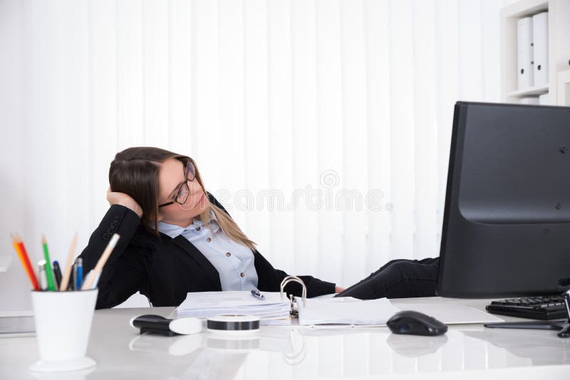 Tired Businesswoman Suffering from Backache Stock Photo - Image of desk ... Tired Businesswoman Suffering from Backache Stock Photo - Image of desk ...