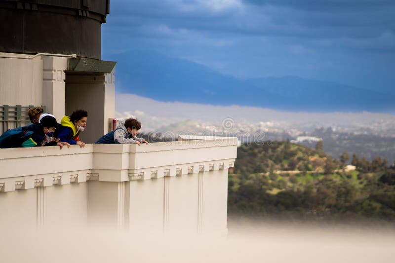 Young Tourists on a Trip with the Group of Students at the Griffith ...