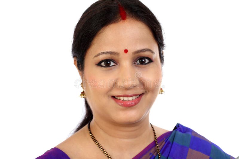 Young Traditional Indian Woman Stock Photo - Image of cute, beautiful ...