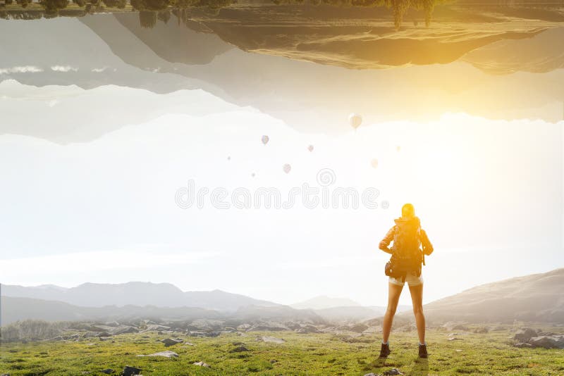 Young Traveler Exploring the World Concept Stock Photo - Image of ...