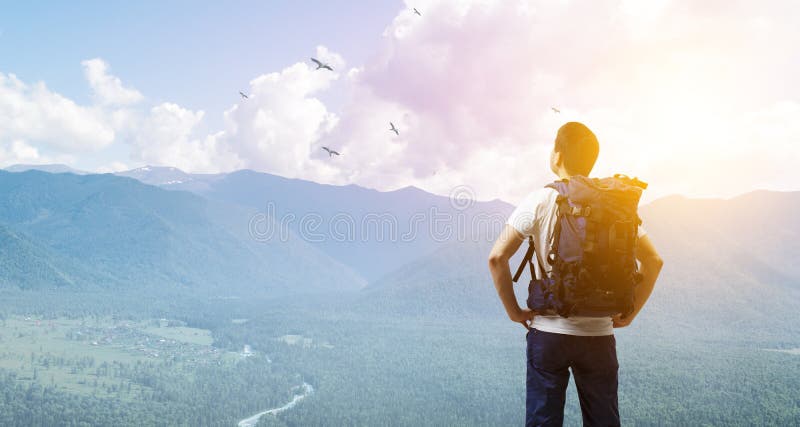 Young Traveler Exploring the World Concept Stock Photo - Image of ...