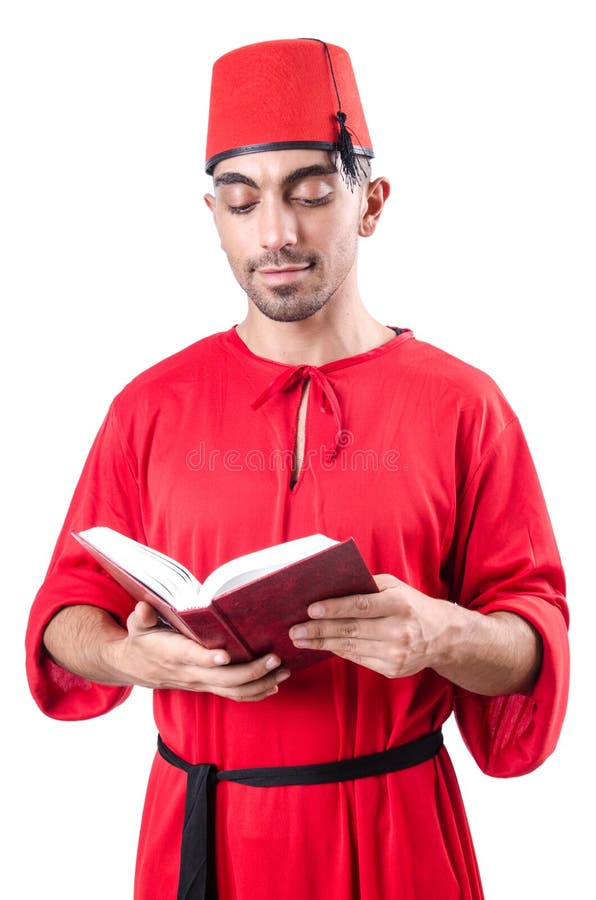 Young turk with book stock photo. Image of headgear, middle - 32480800