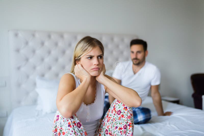 Young Unhappy Couple Having Problems in Relationship Stock Photo ...