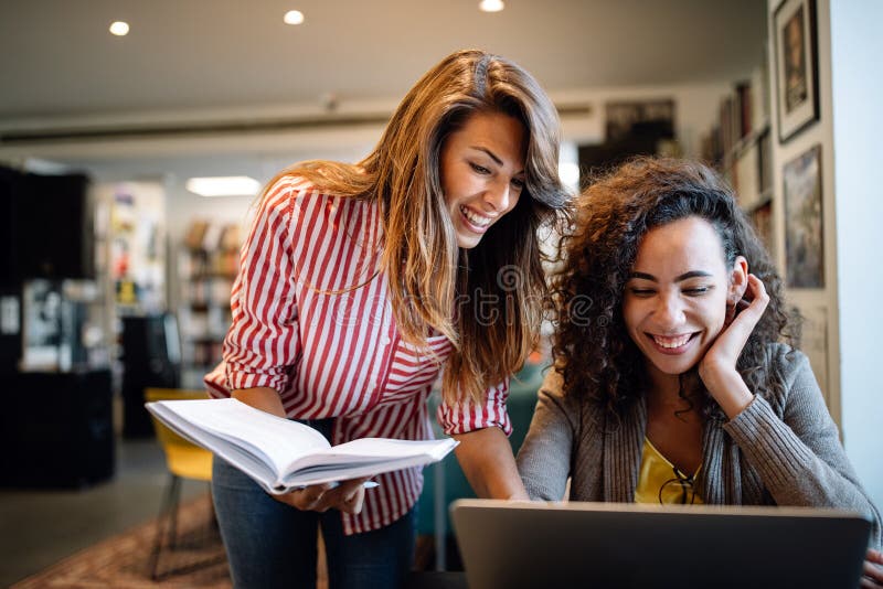 Young University Students Studying Together. Group Of Multiracial ... Young University Students Studying Together. Group Of Multiracial ...