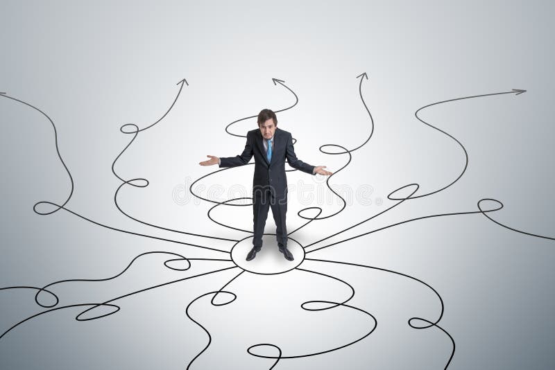 Businessman is Making Decision and Selecting Best Business Strategy ...