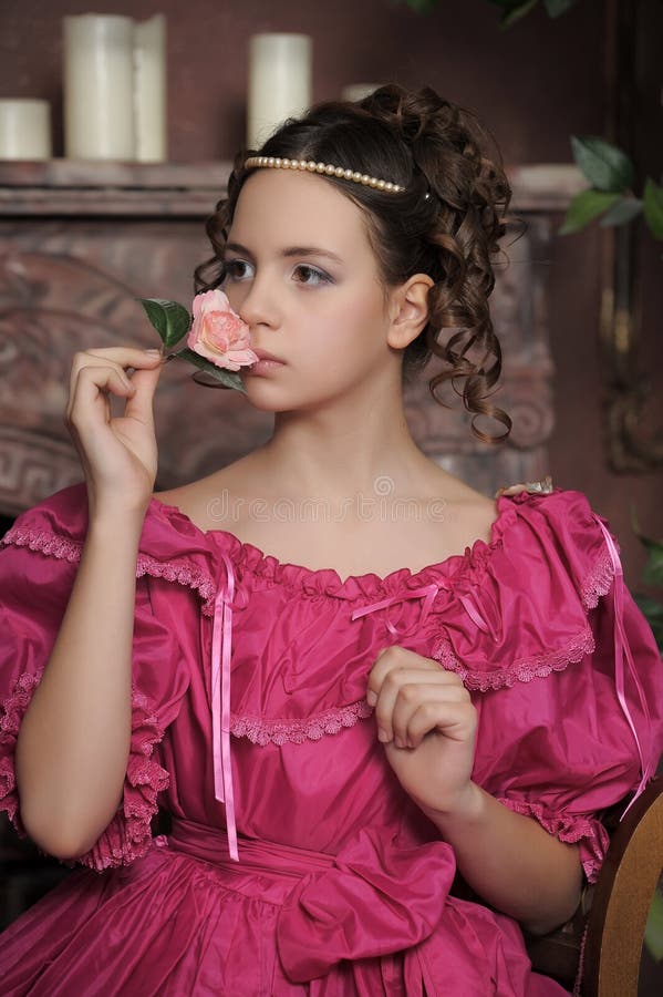 Young Victorian girl stock photo. Image of glamour, historical - 23590226