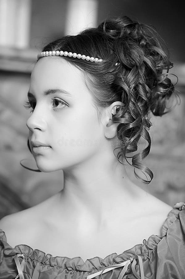 Young Victorian girl stock image. Image of lady, crimson - 23590397