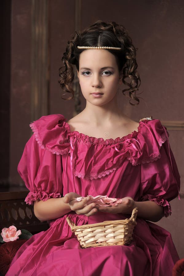 Young Victorian girl stock photo. Image of angel, cameo - 23590524