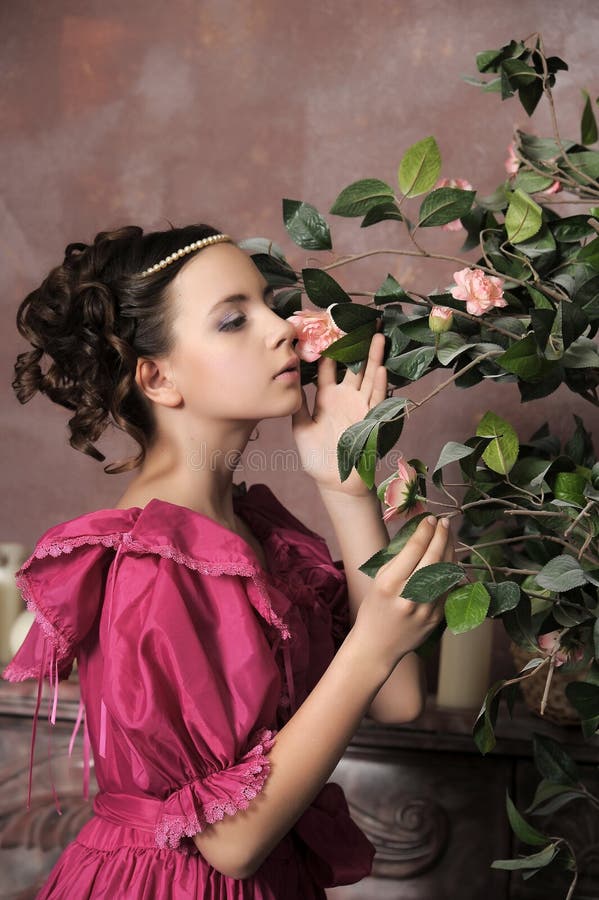 Young Victorian girl stock photo. Image of gentle, girl - 23591606